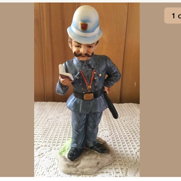 Lefton | Accents | Lefton Porcelain Policeman Police Officer Figurine ...